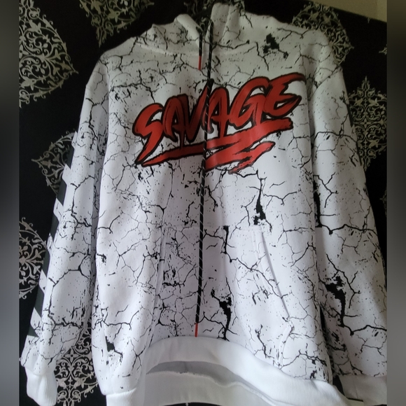 RGSTR | Shirts | Mens Savage Marble Print Hoodie Size S | Poshmark